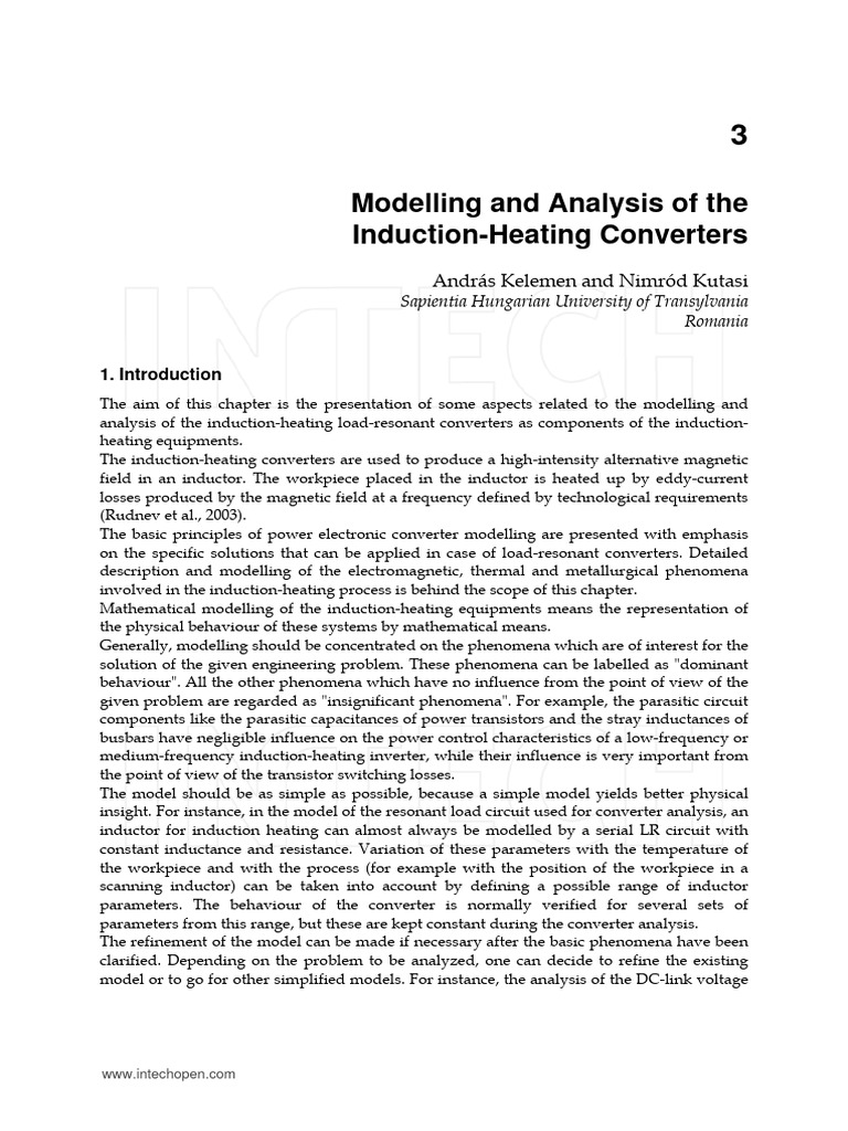 3 Modelling and Analysis of The Inductio | PDF | Power Inverter | Electrical Network