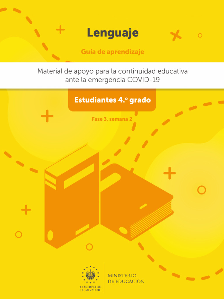 Guía de Aprendizaje - 4to Grado - Lenguaje - Fase 3 - Semana 2 | PDF ...