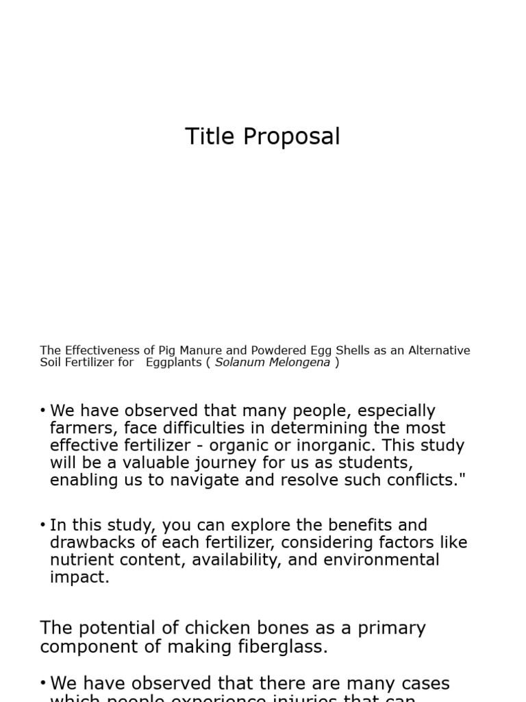 Title Proposal Detaro | PDF | Wellness