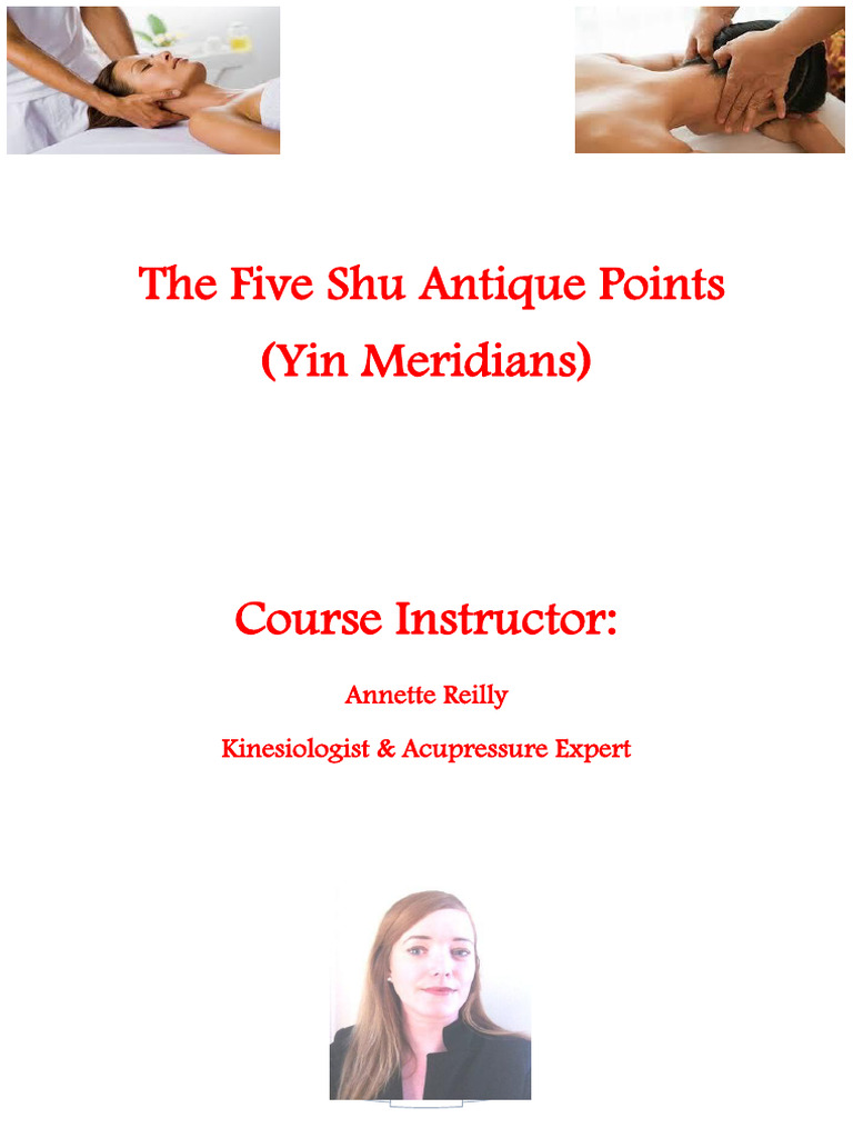 25 5 Shu Antique Points Yin Meridians Manual C | PDF | Cough | Heart