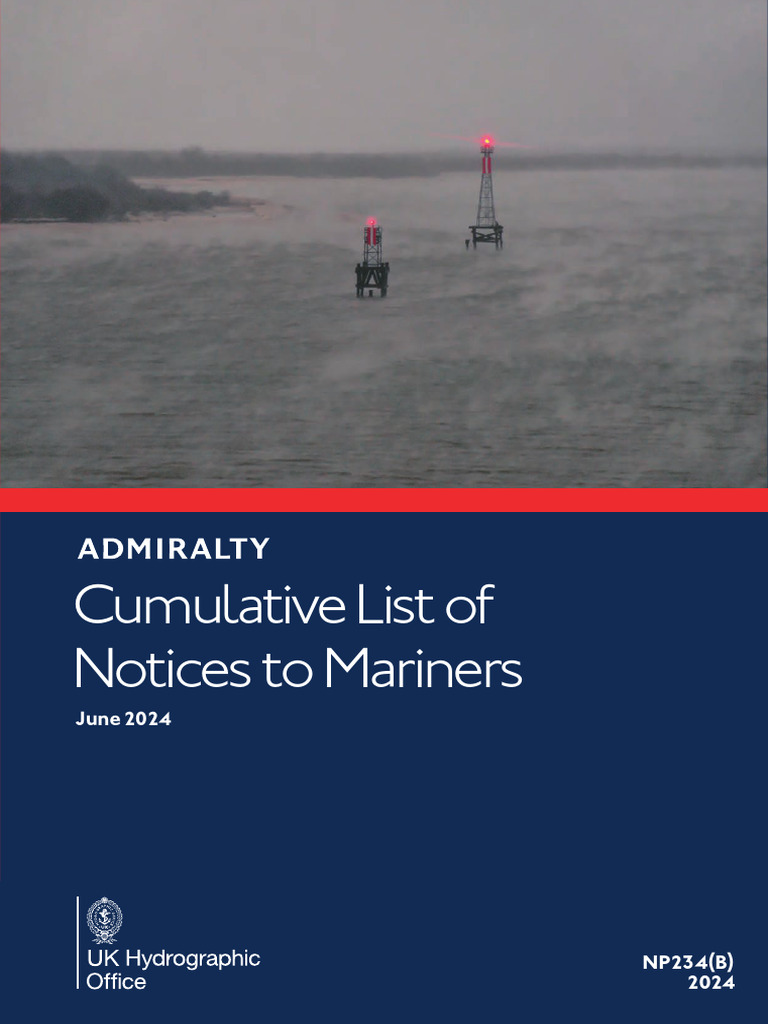 Cumulative Notices to Mariners June 2024 | PDF | Hydrography | Navigation