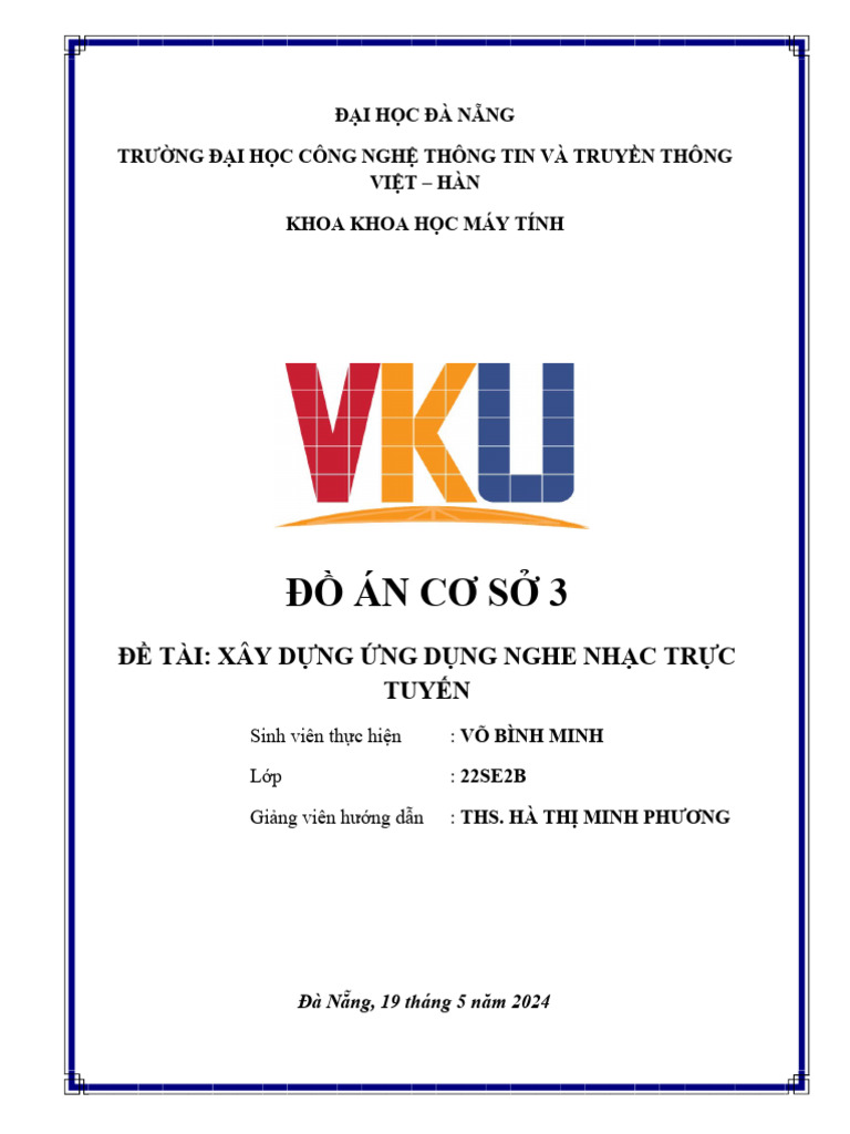 Bao Cao Do An Co So 3 Nguyen Van Hoa | PDF