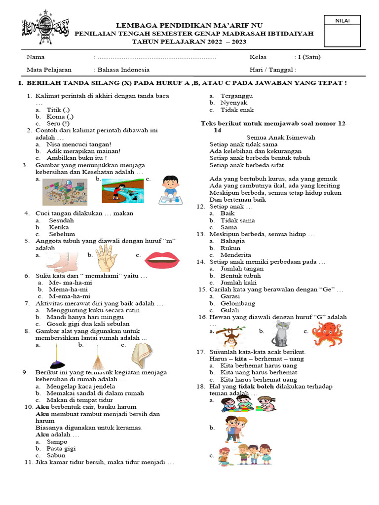 SOAL PTS B.indonesia 2022-2023 | PDF