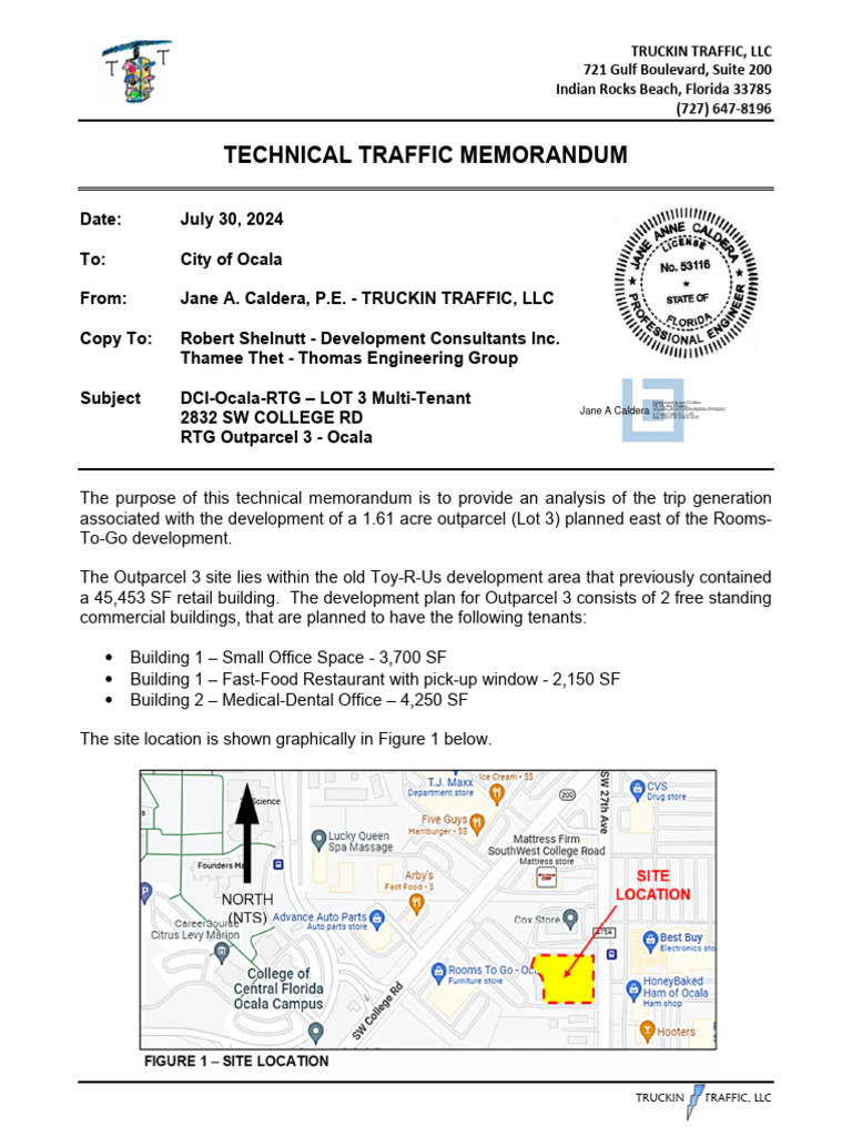 Trip Generation Memo - OP3 v3 July 30 2024 Ess | PDF