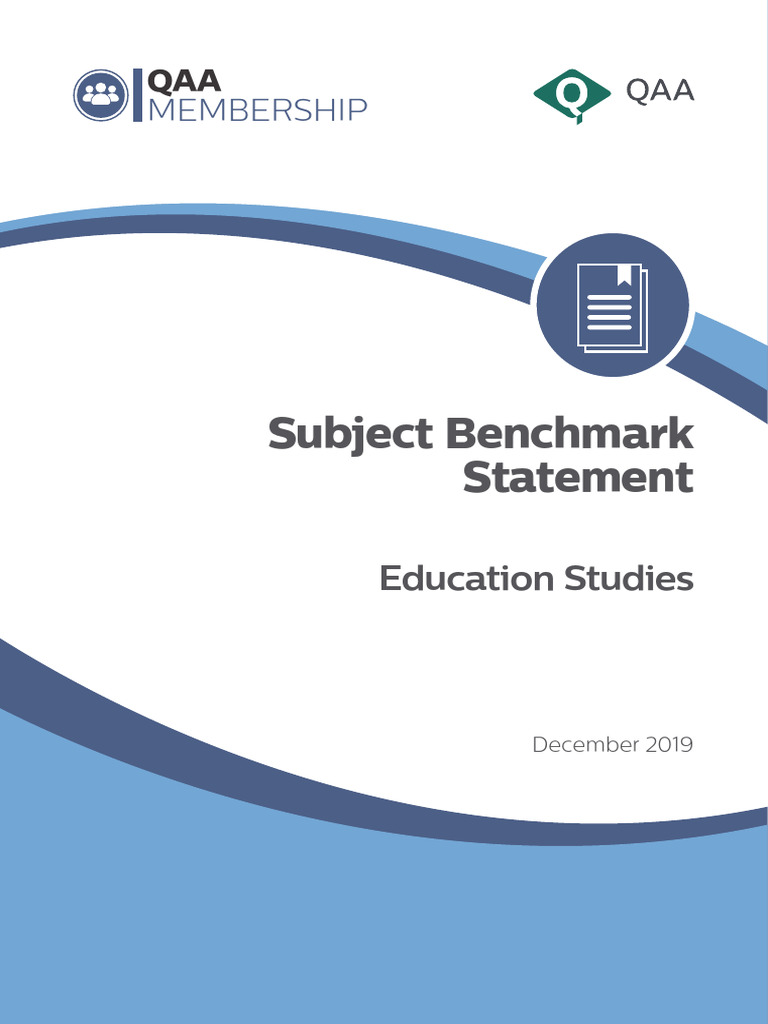 Subject Benchmark Statement Education Studies | PDF | Learning | Educational Assessment