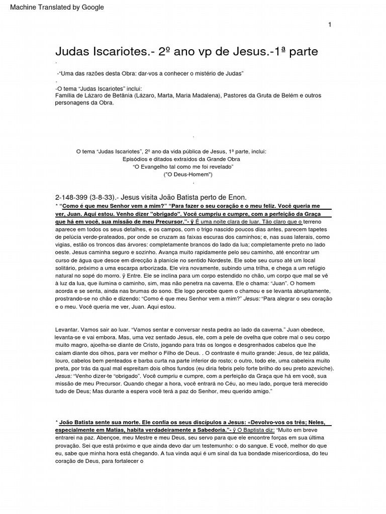 Blog.-6.-Judas-Isc.-2o-ano-V.P.-de-Jesus.-1a-parte-1 | PDF | Jesus | Amor