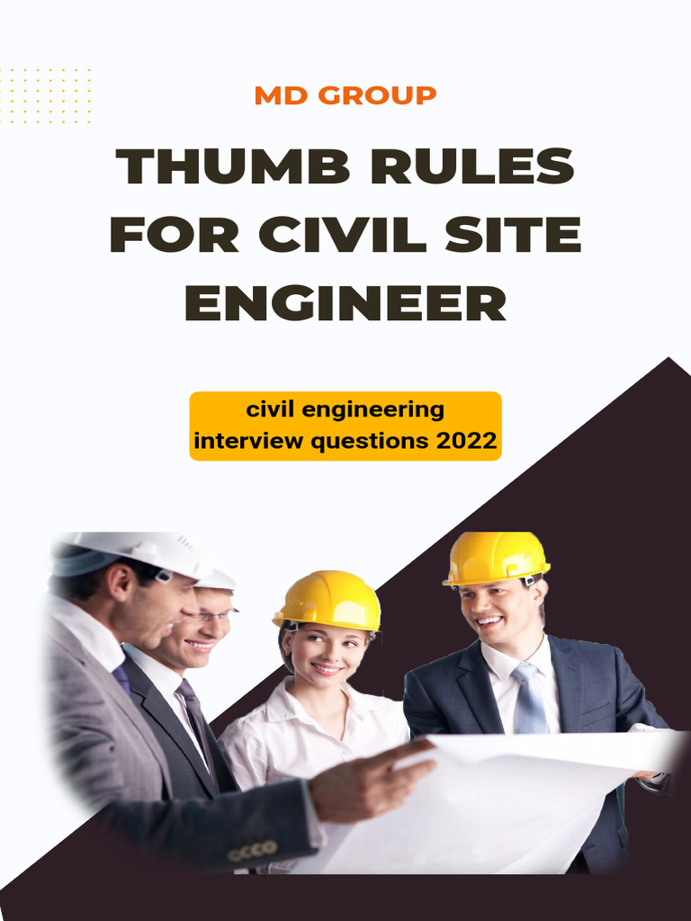 Thumb Rules For Civil Site Engineer | PDF | Concrete | Foundation ...