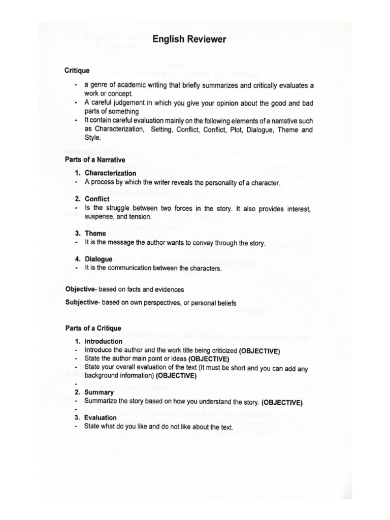 English Reviewer | PDF