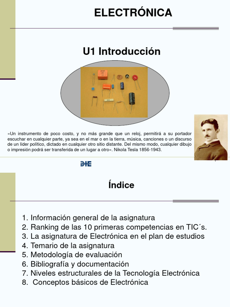 U1 Introduccion A La Electronica | PDF | Electrónica | Sistema ...