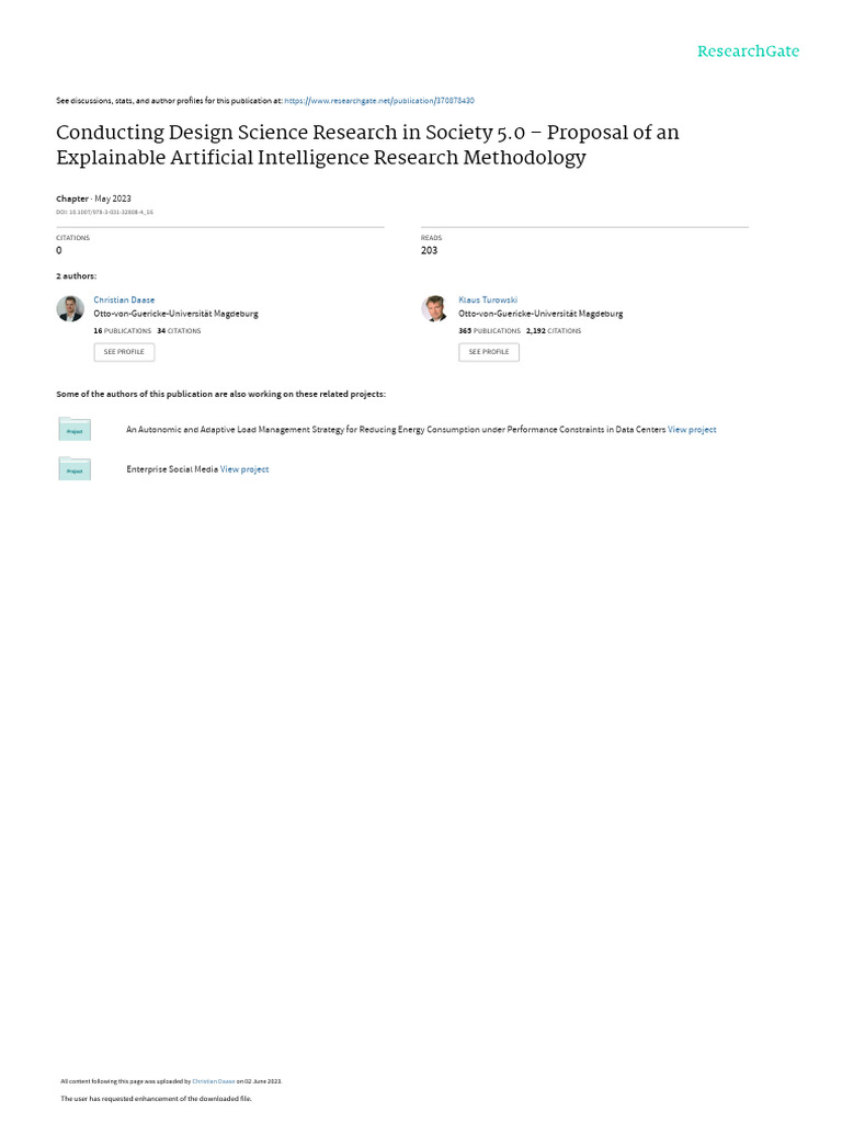 Conducting Design Science Research in Society 5.0 - Proposal of An ...
