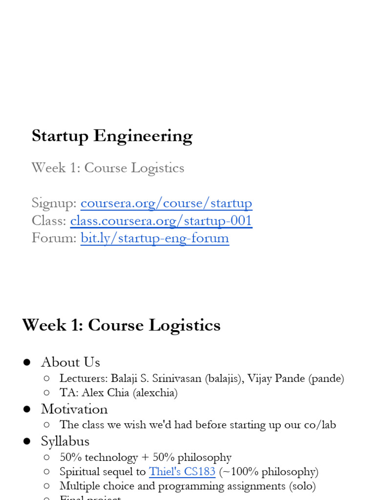 Startup+Engineering+Full+Course | PDF | Internet | Open Source