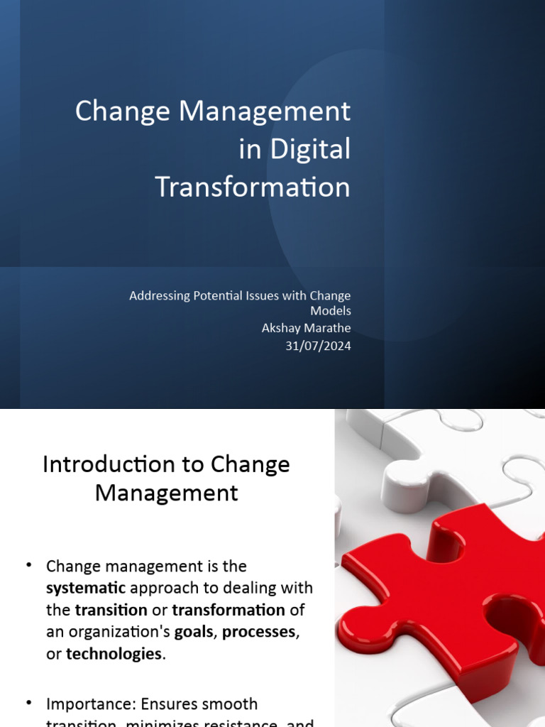 Change Management in Digital Transformation | PDF | Change Management ...
