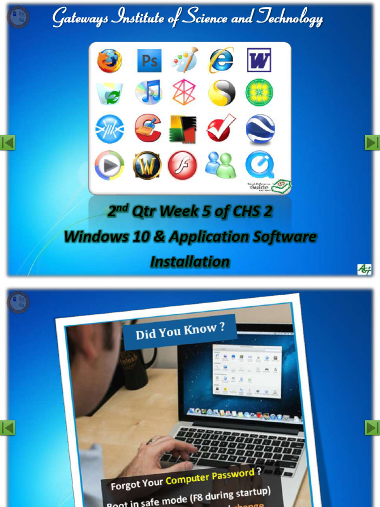 CHS 2nd QTR Week 5 Application Software | PDF | Application Software | Installation (Computer ...