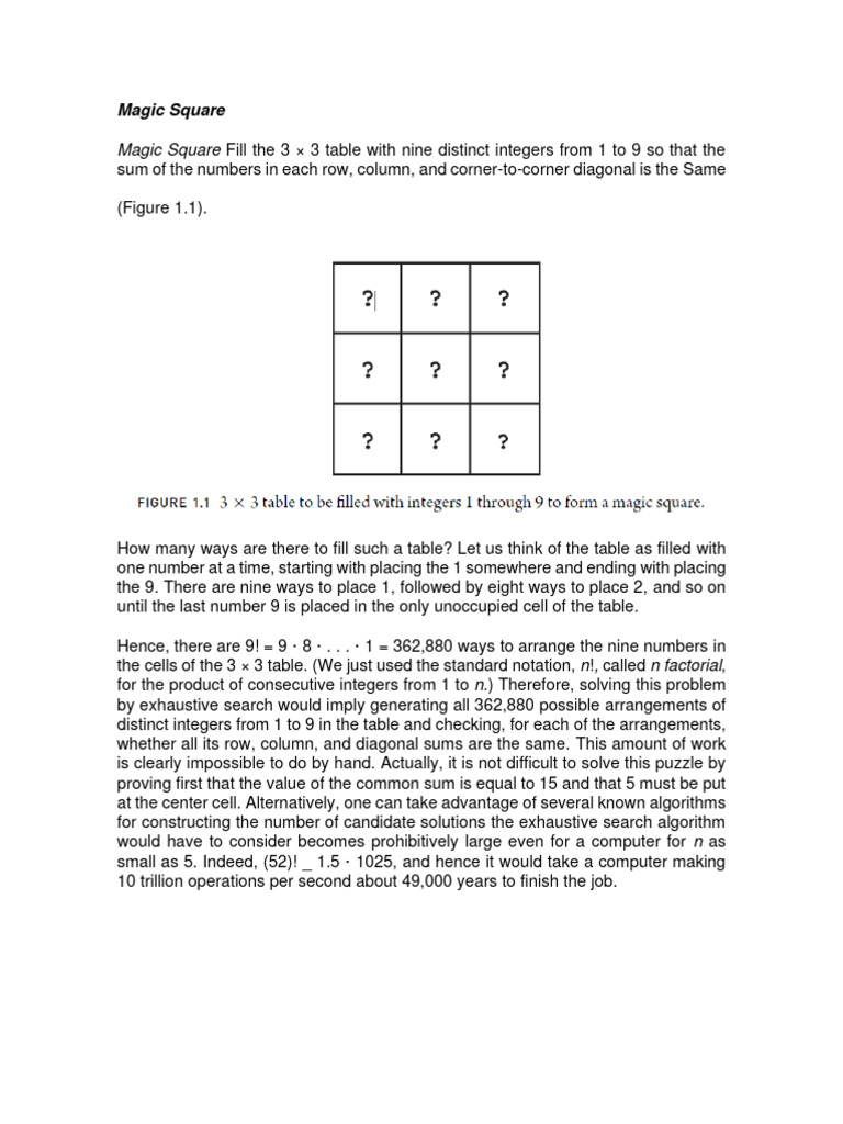 Magic Square | PDF | Computers