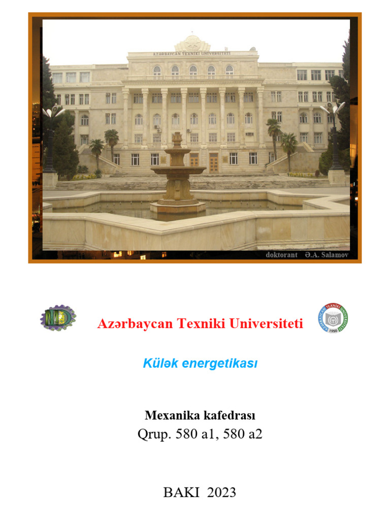 Muhazire 5 Kulek Energetikasi | PDF