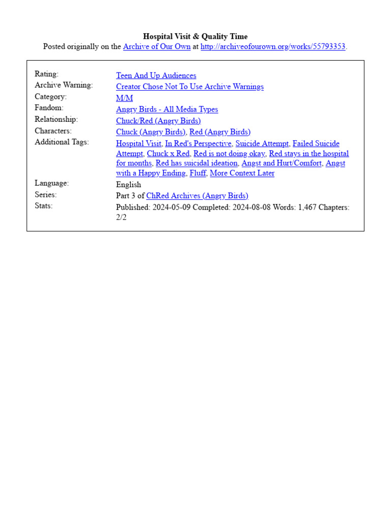 Hospital Visit Quality | PDF