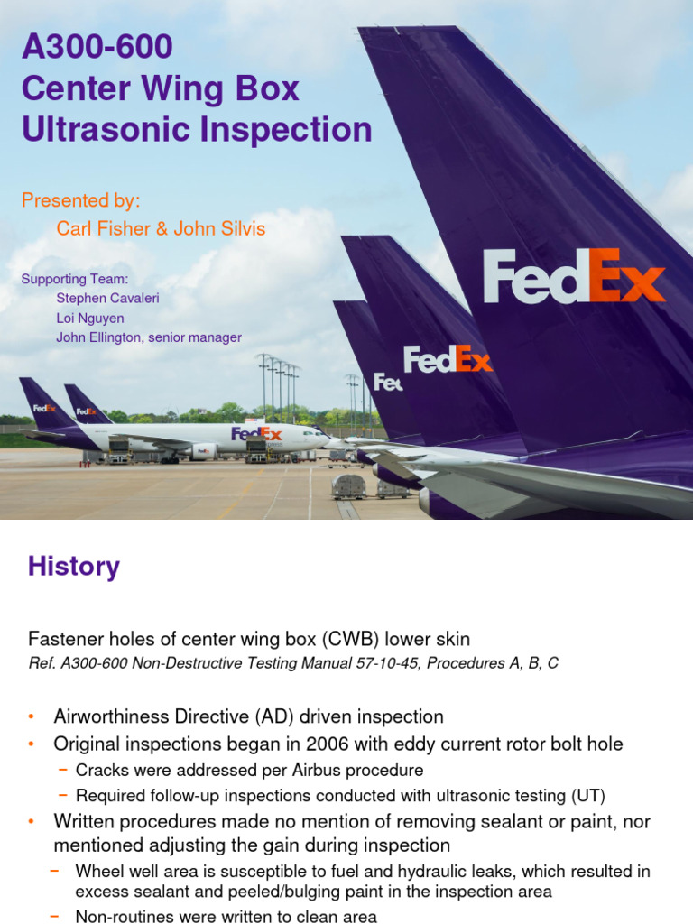 A300 600 Center Wing Box Ultrasonic Center Wing Box Ultrasonic ...