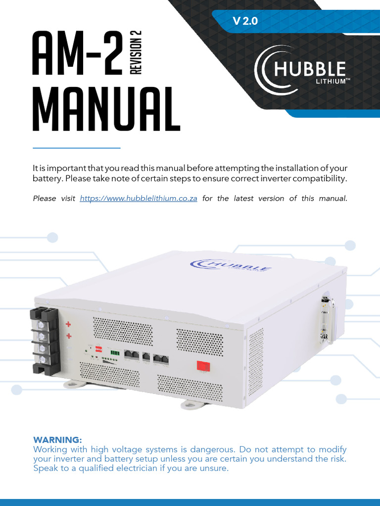 AM-2 Revision 2 Manual v2.0 | PDF | Power Inverter | Battery Charger