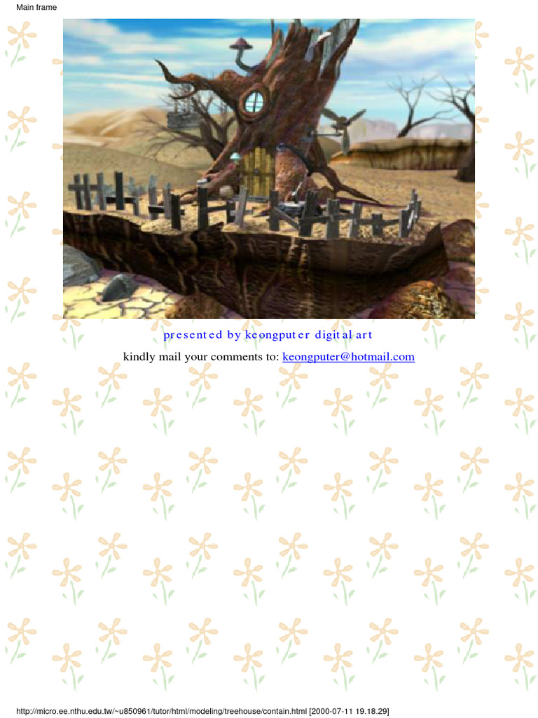 Maya Tree House Modeling Guide | PDF