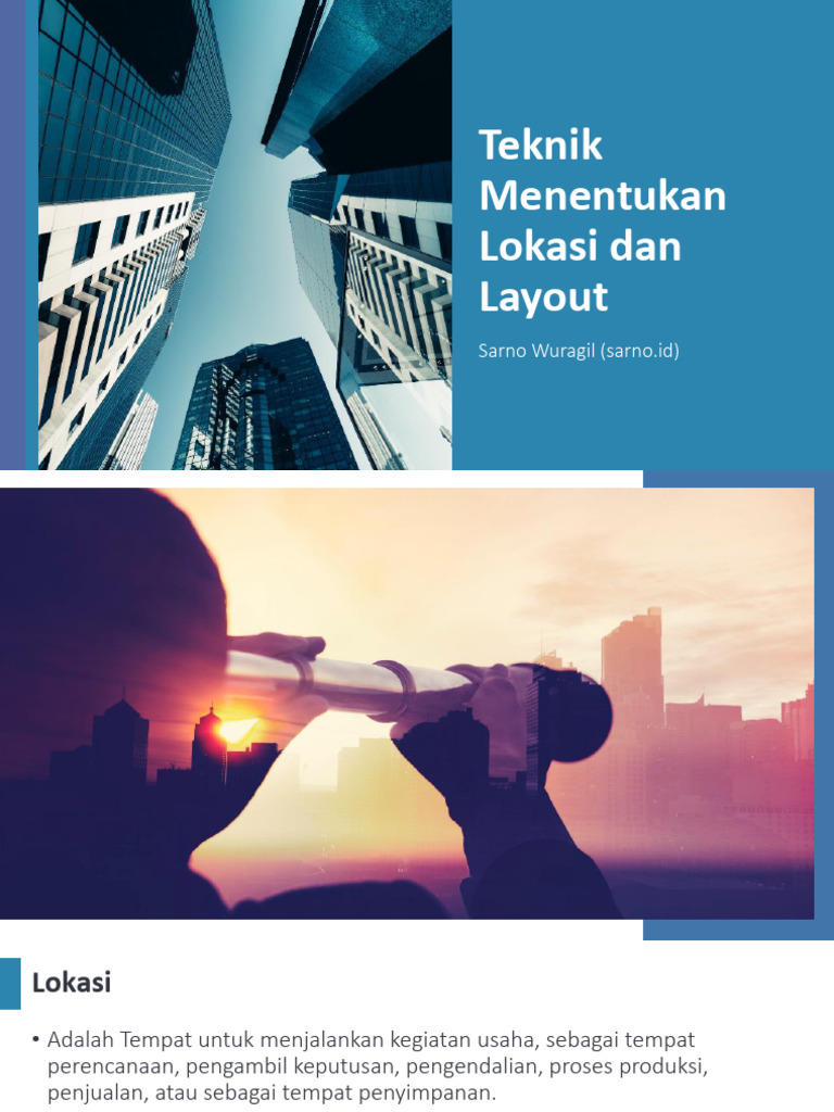 Penentuan Lokasi Dan Layout | PDF