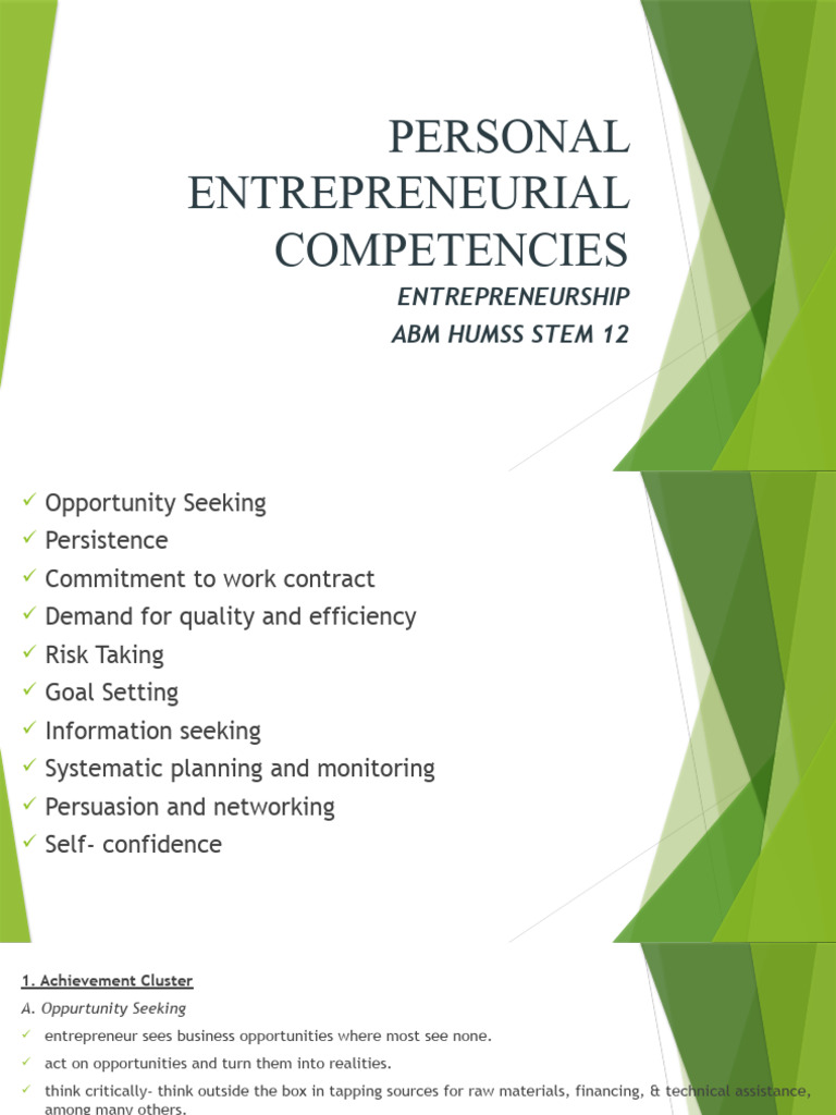 Entrepreneurial Skills for Students | PDF | Entrepreneurship | Goal Setting