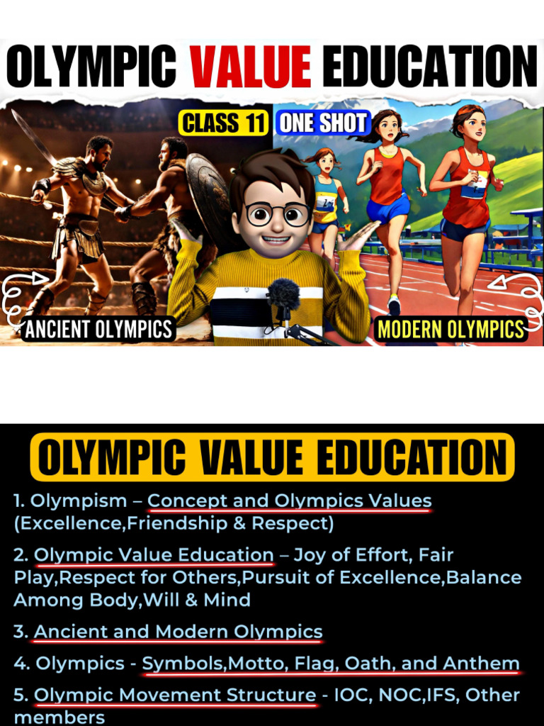 Olympic Value Education Class11 | PDF