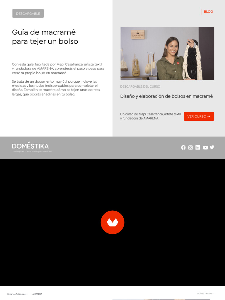 Guía de Macramé para Tejer Un Bolso | PDF