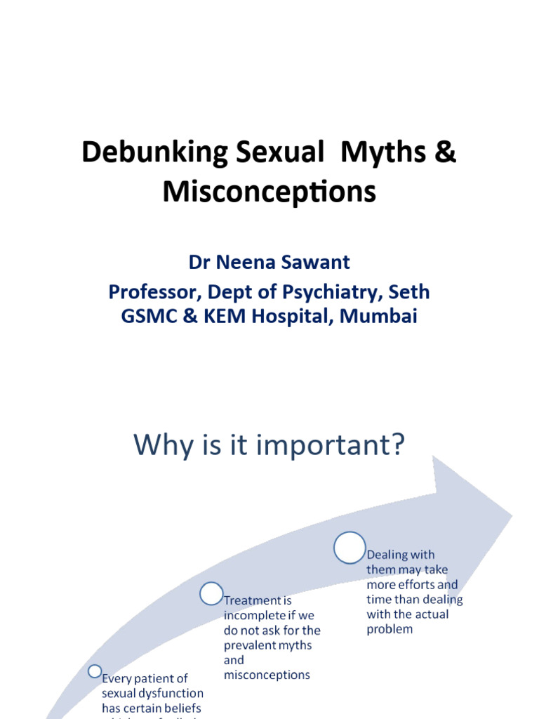 1 Debunking Sexual Myths Pdf Sexual Dysfunction Masturbation