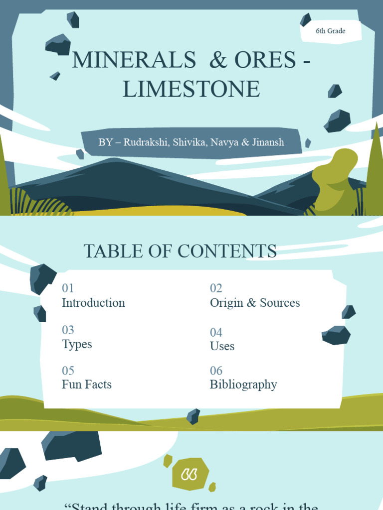 Geography - Limestone Research | PDF | Limestone | Rock (Geology)