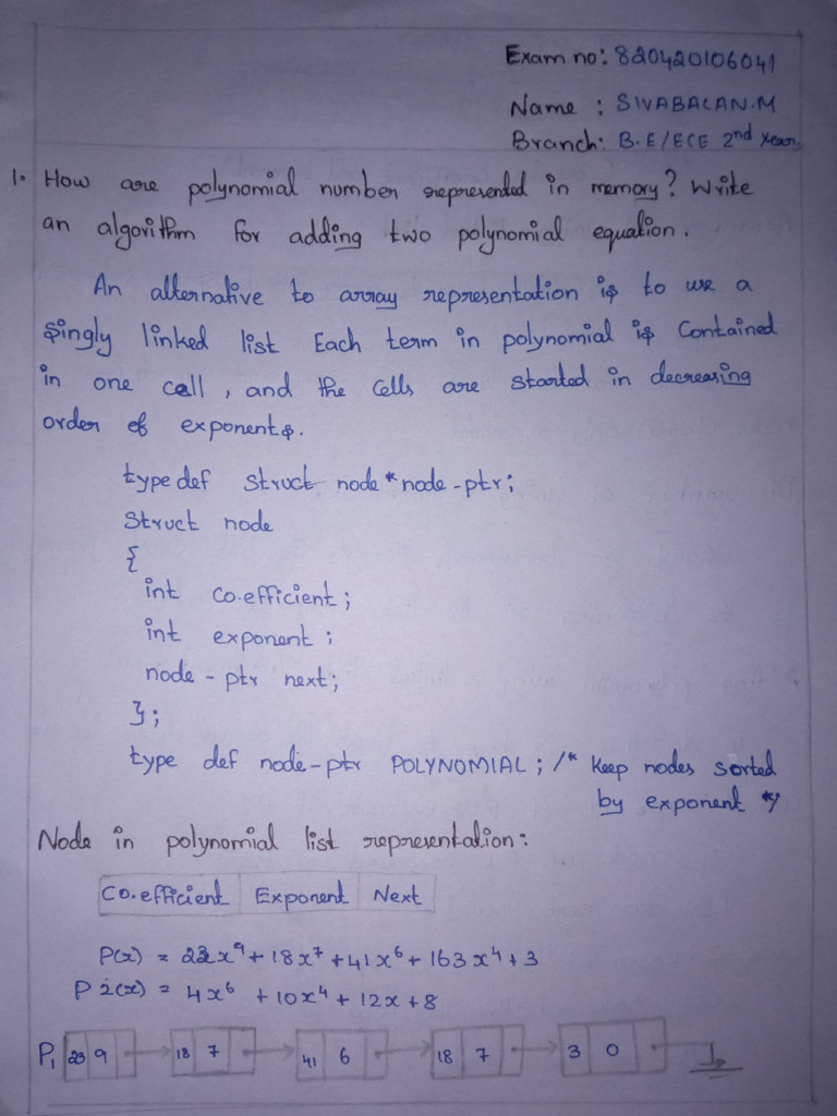 20EC041, EC8393 Assignment | PDF | Computer Programming | Algorithms And Data Structures