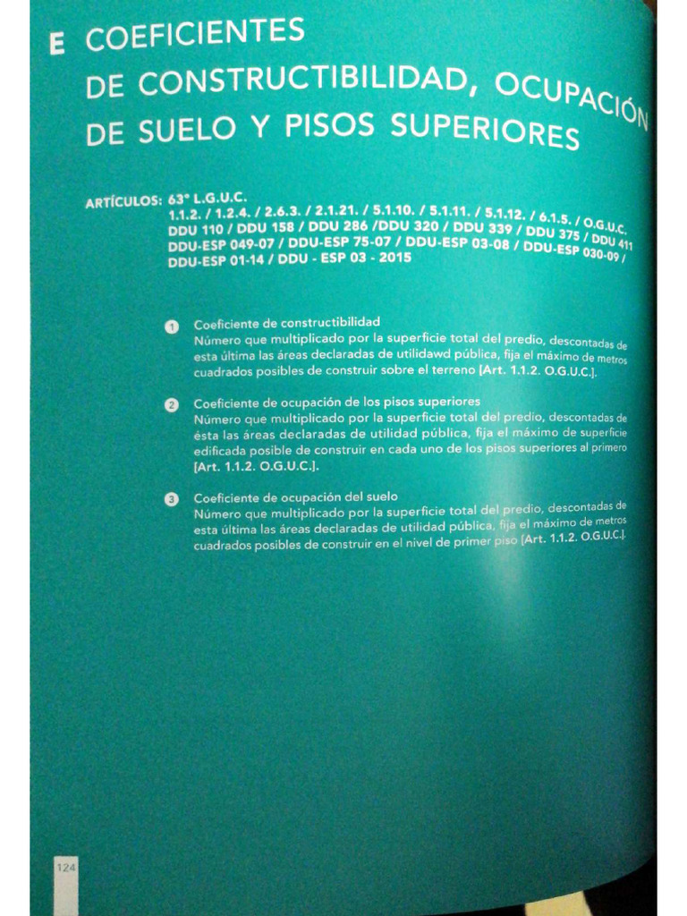 Oguc Ilustrada - Coef Const y Ocup de Suelo | PDF
