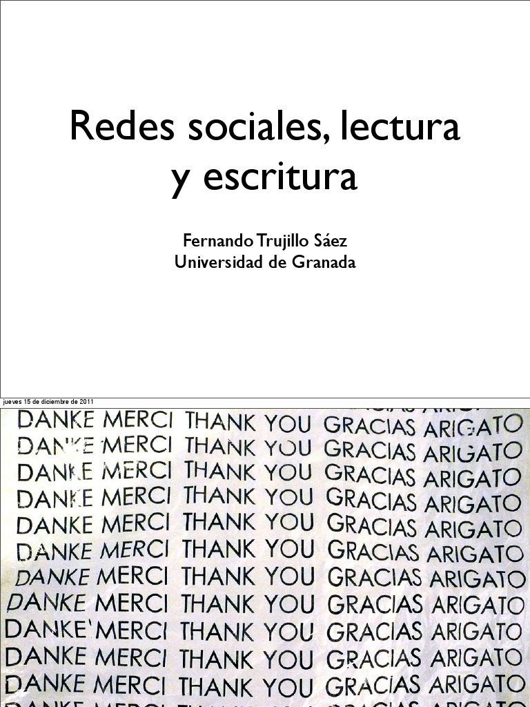 Redes Sociales, Lectura y Escritura | PDF | Comillas | Servicio de ...