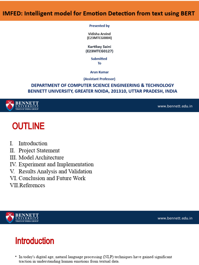 BERT-Based Emotion Detection Model | PDF | Deep Learning | Learning