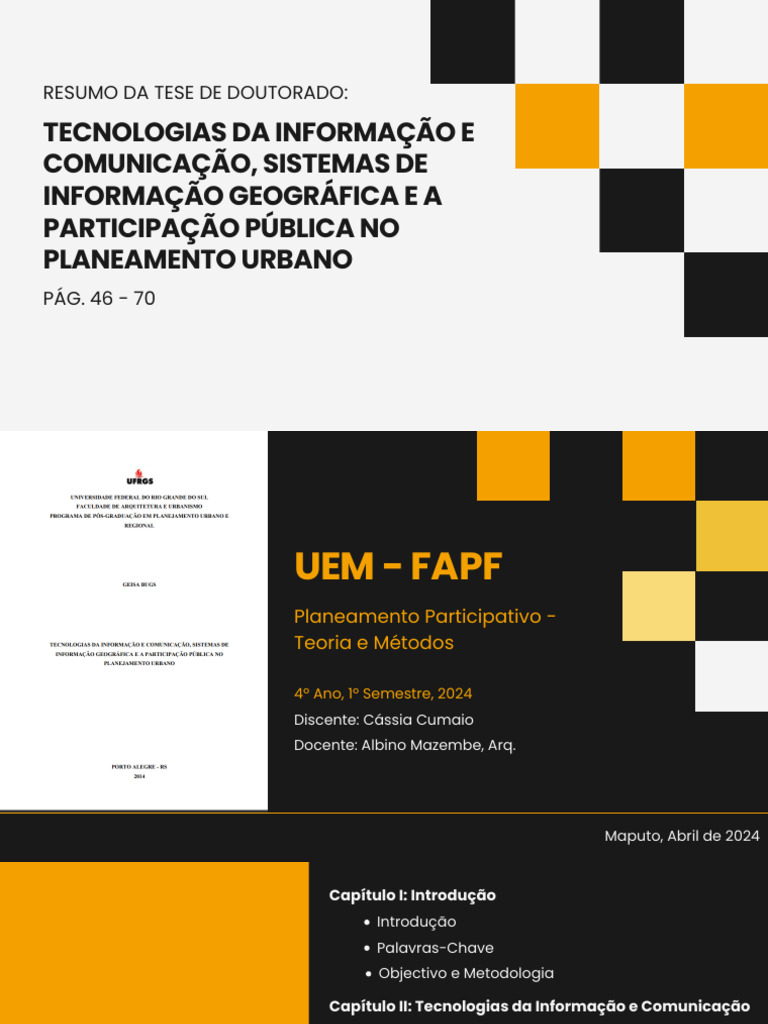 Resumo da Tese sobre TIC e SIG | PDF | Sistema de informações ...