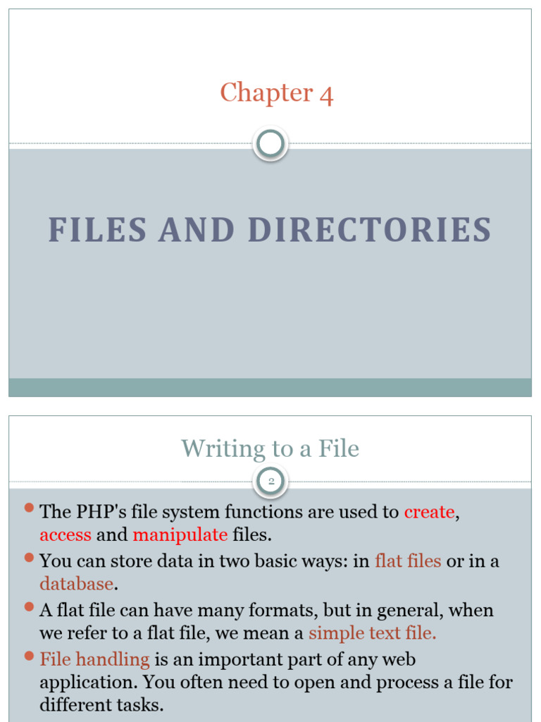 ch4 | PDF | Computer File | Php