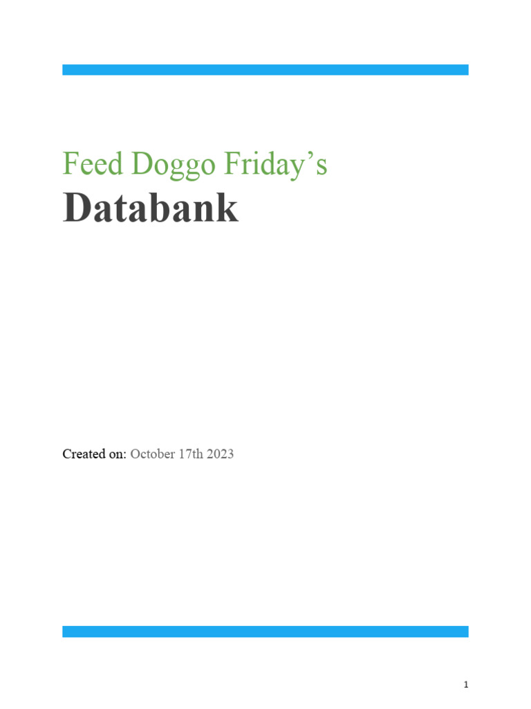 FDF Databank | PDF