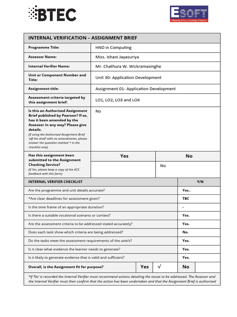 Unit 30 Application Development Assignment Brief | PDF | Web ...