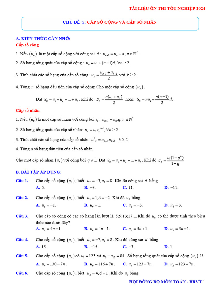 Chu de 5 CSC CSN | PDF