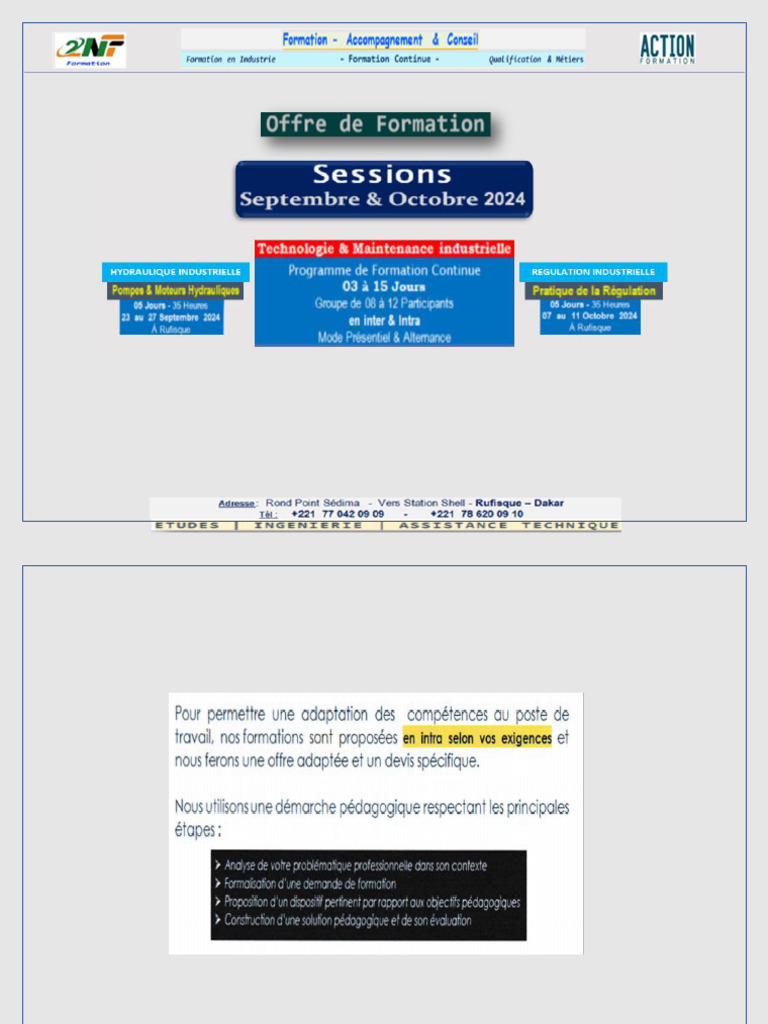 Formation Technique - Session Sept-Oct 2024 | PDF
