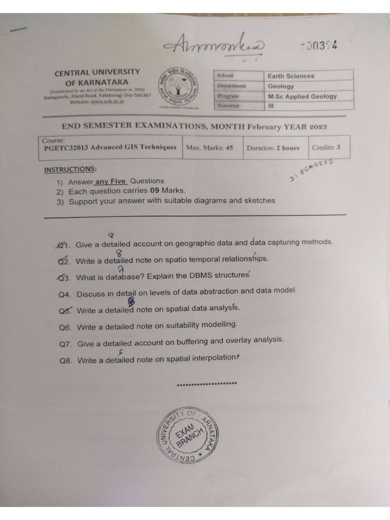 Third Sem Question Papers | PDF