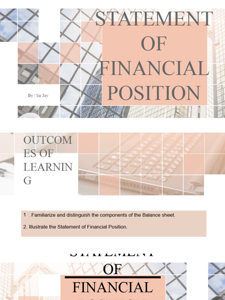 Statement of Financial Position | PDF | Balance Sheet | Equity (Finance)