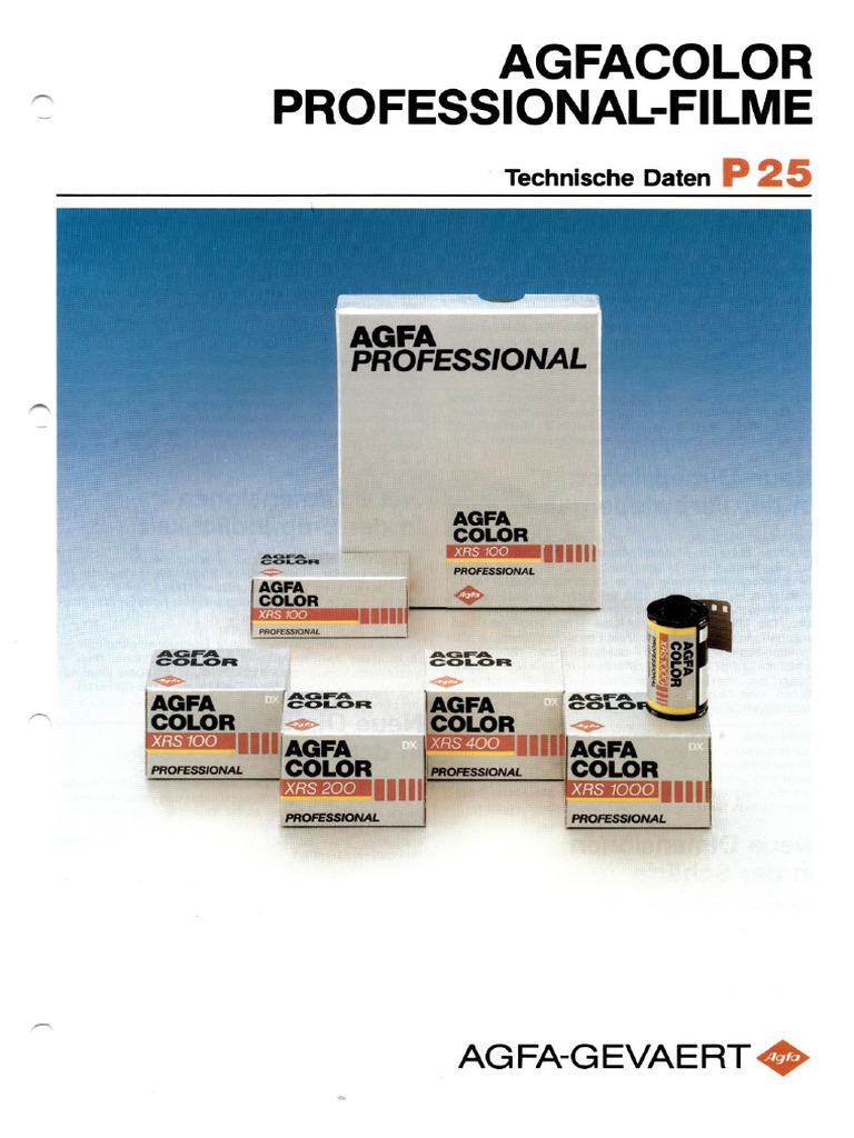Agfacolor Professional Filme | PDF