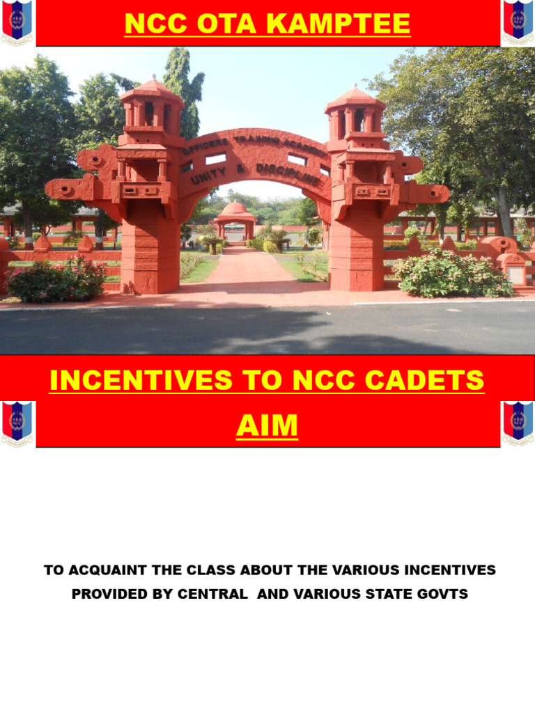 NCC Cadets: Incentives and Benefits | PDF | Cadet | Military Organization