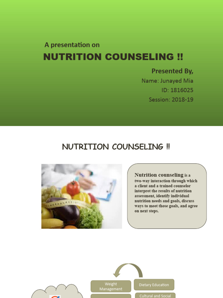 Effective Nutrition Counseling Guide | PDF | Foods | Nutrition