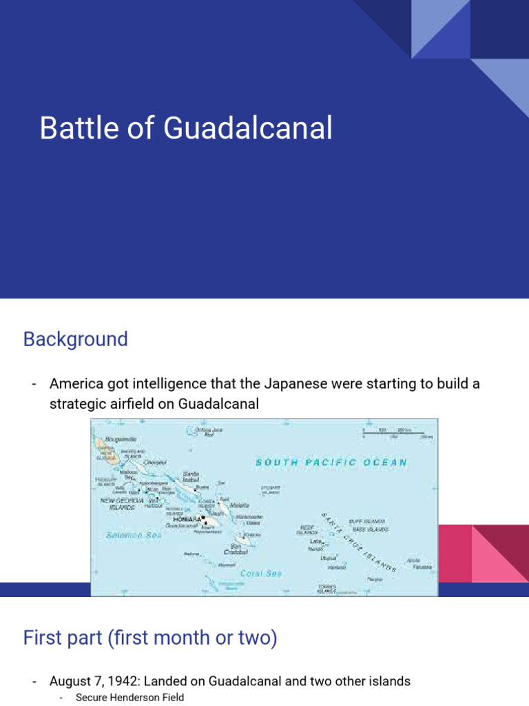 Guadalcanal | PDF | Guadalcanal Campaign | Politics Of World War II