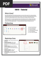 Microsoft Sway User Manual (English Version) | PDF | Microsoft Word | Software