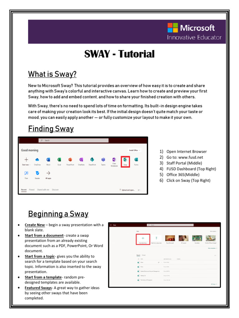 Edgar_Sway_Tutorial | PDF | Page Layout | Digital Technology
