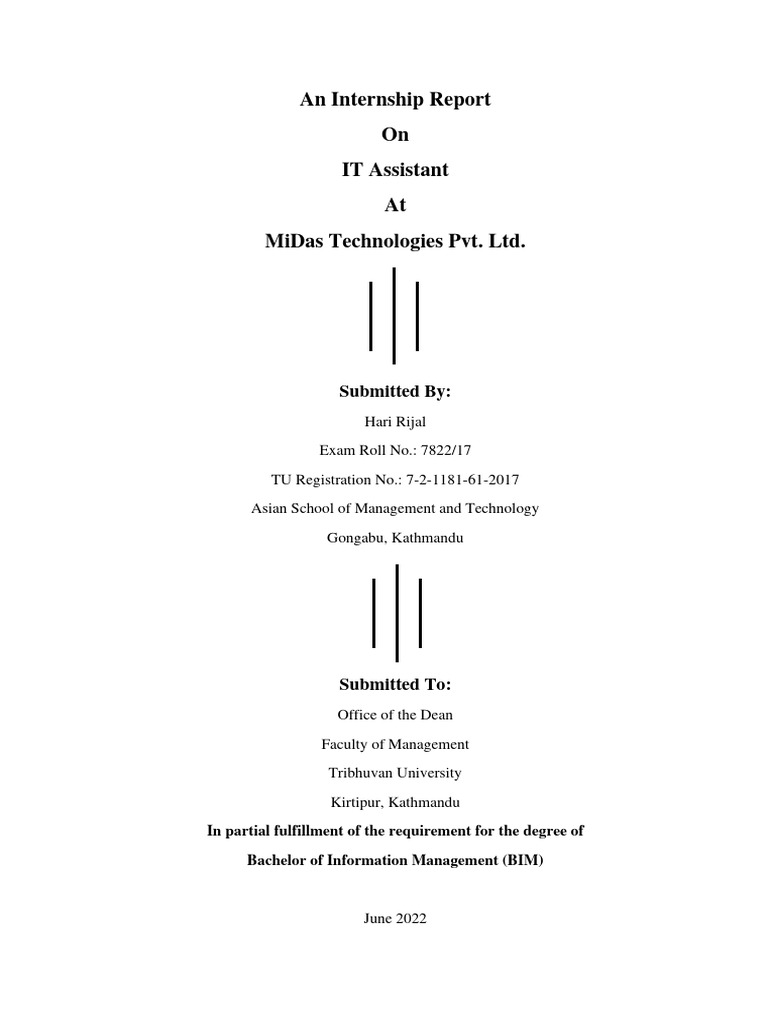 Internship Report Draft - Hari Rijal | PDF | Information Technology ...