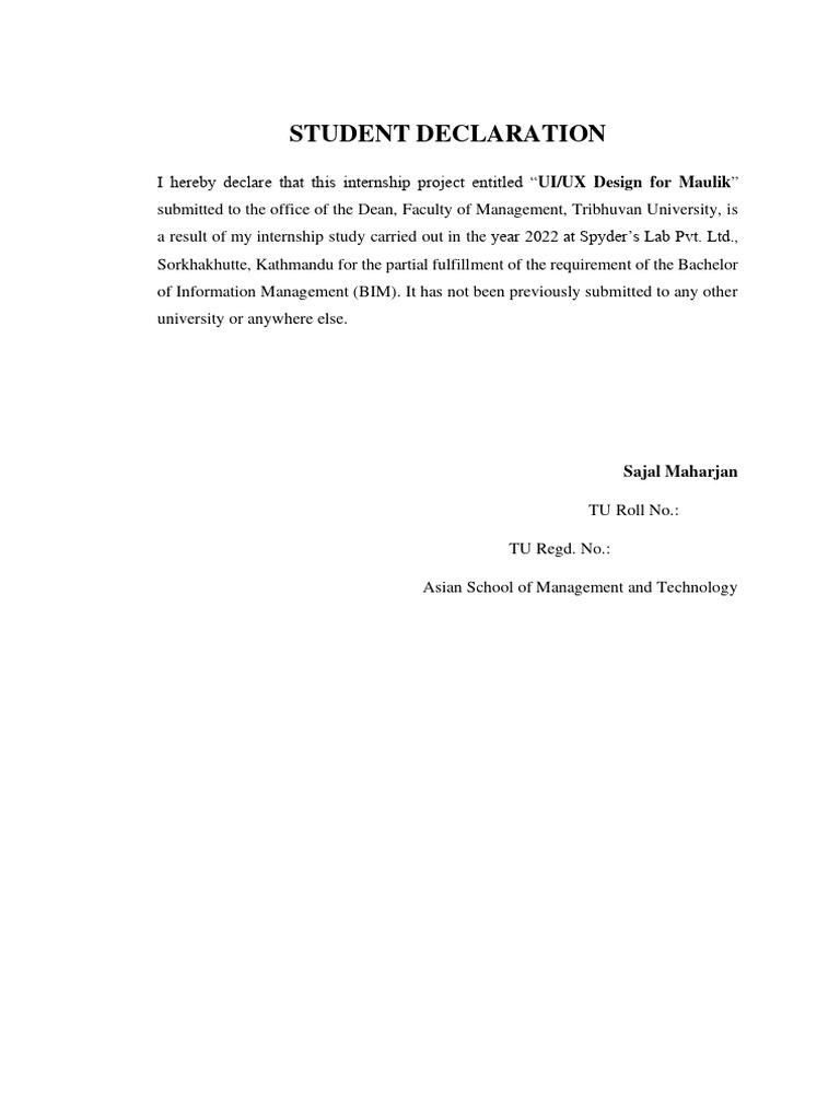 Sajal Intern Report Final | PDF | Usability | User Interface Design
