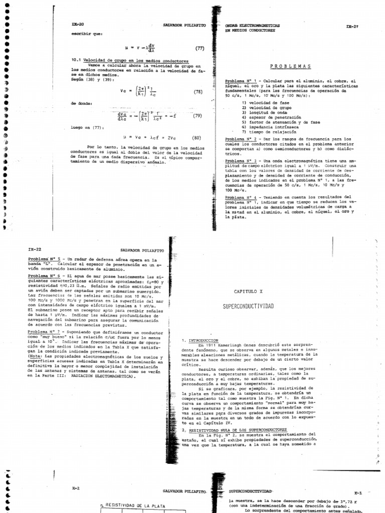 Puliafito - Tomo I - Capitulo 10 - Superconductividad | PDF